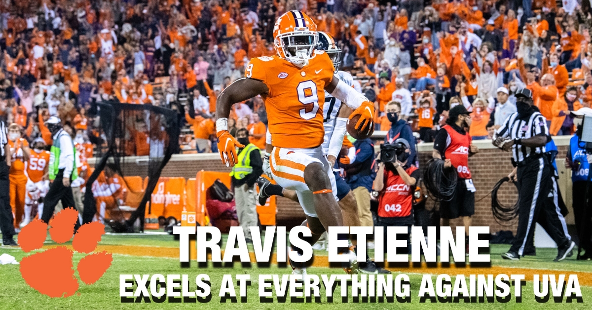 WATCH: Travis Etienne highlights vs. Virginia | TigerNet